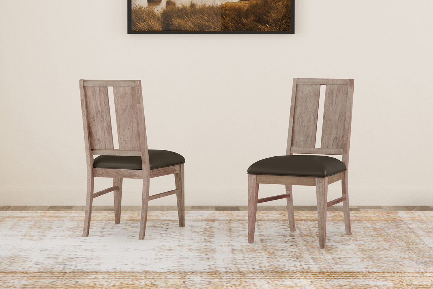 Panel Back UPH Seat Chair - A-America Wood Furniture