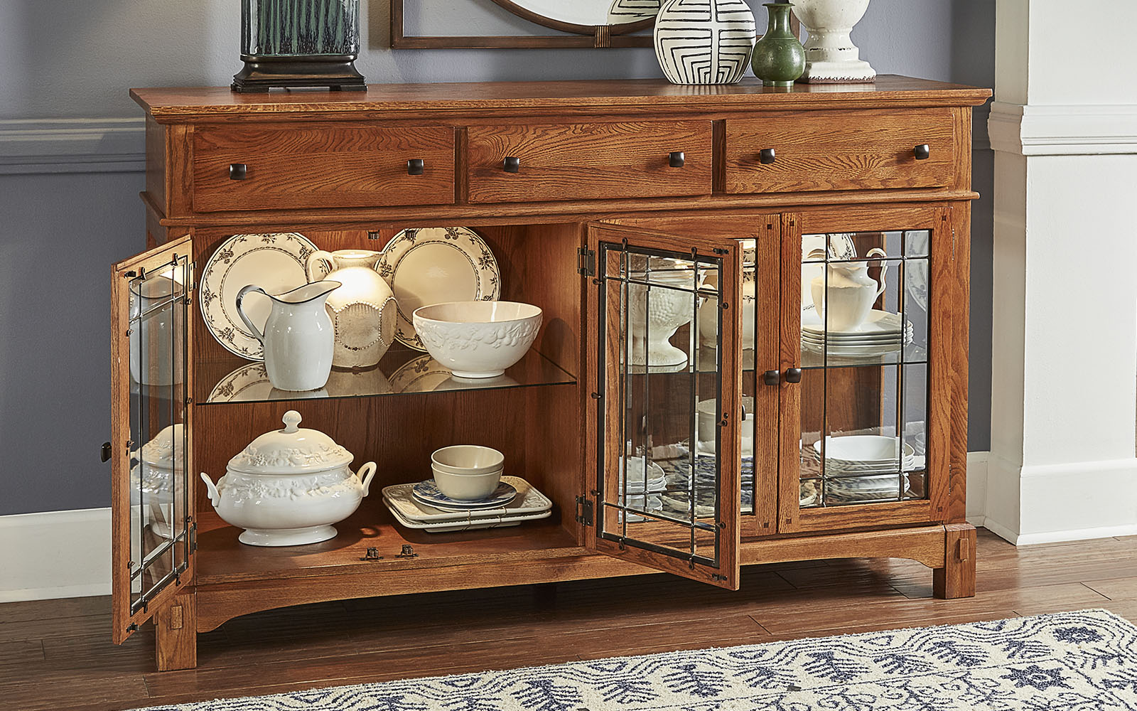 Wide Buffet - A-America Wood Furniture
