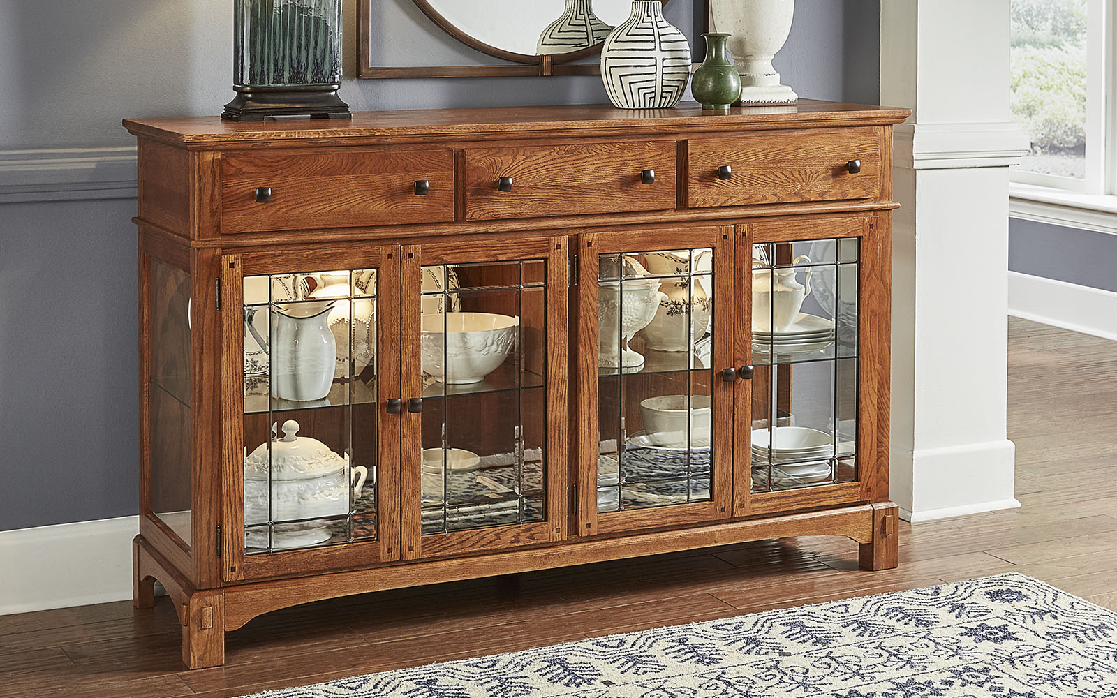 Wide Buffet - A-America Wood Furniture